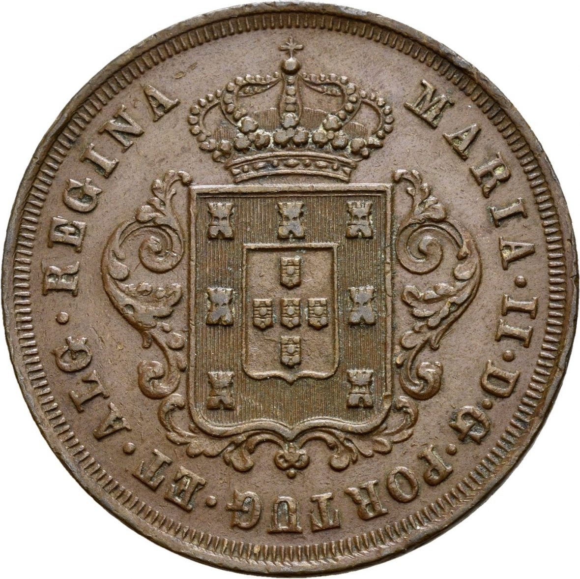 1852 Madeira 10 reis Maria, 01 – Oslo Myntgalleri
