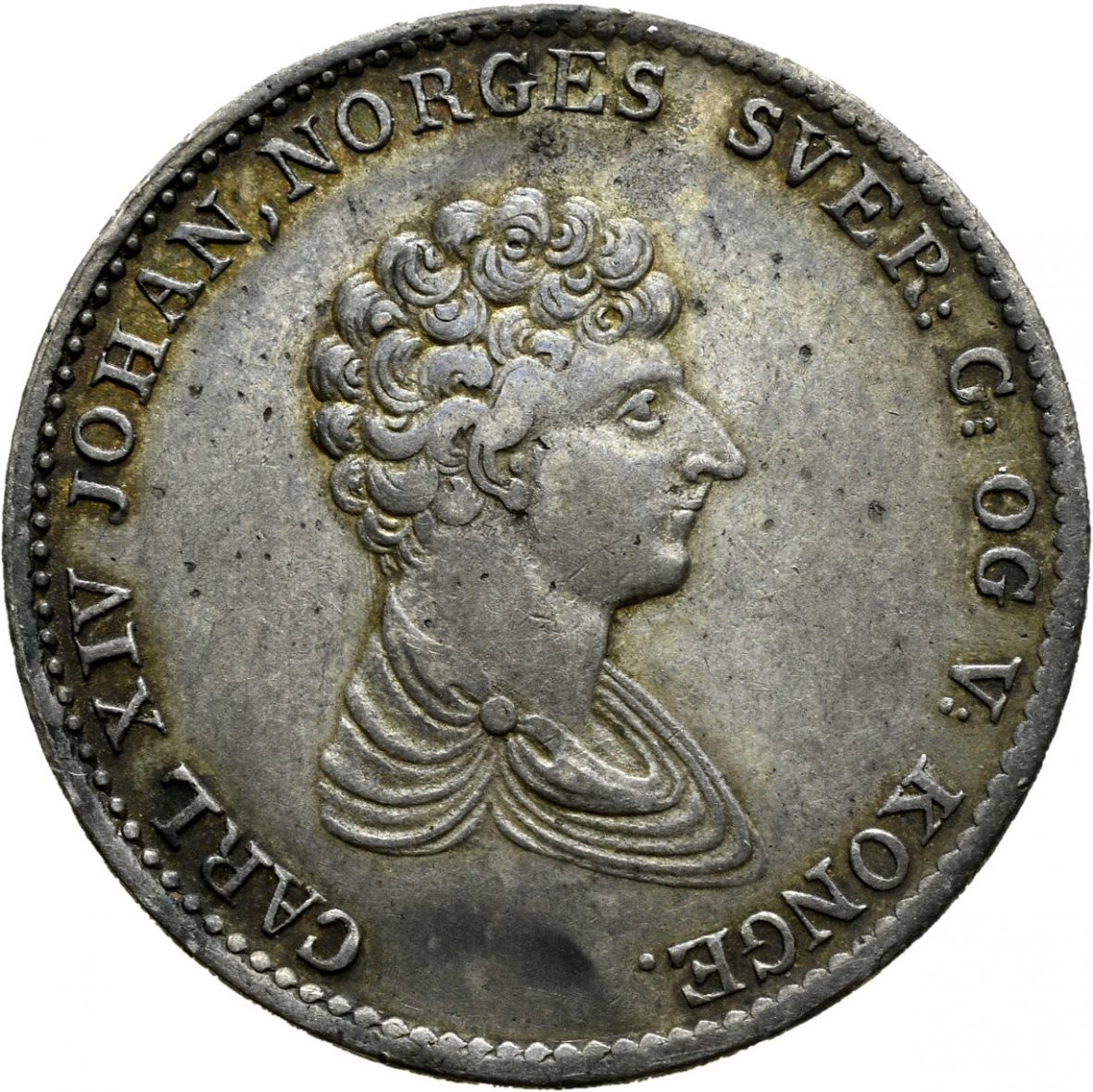 1827 1/2 Speciedaler Carl XIV. Johan, 1+ – Oslo Myntgalleri